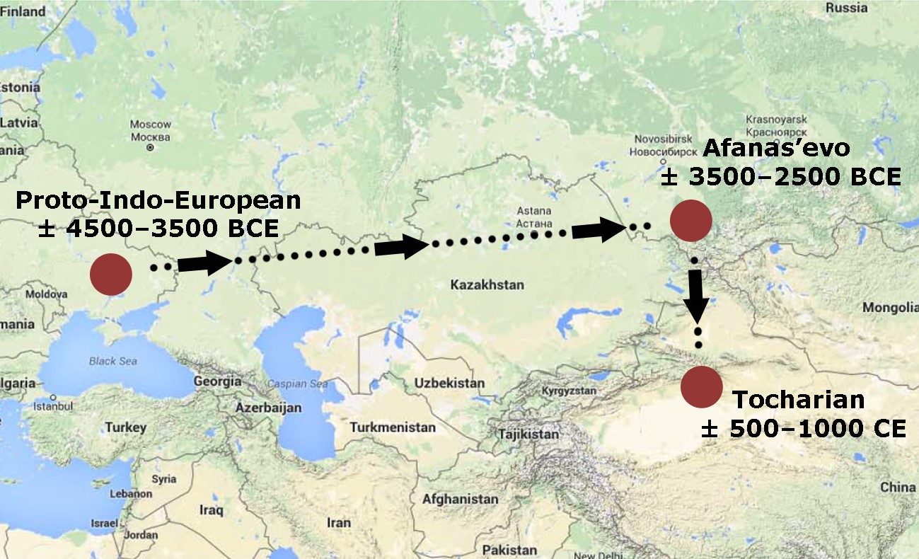 Tracking the Tocharians from Europe to China: a linguistic ...