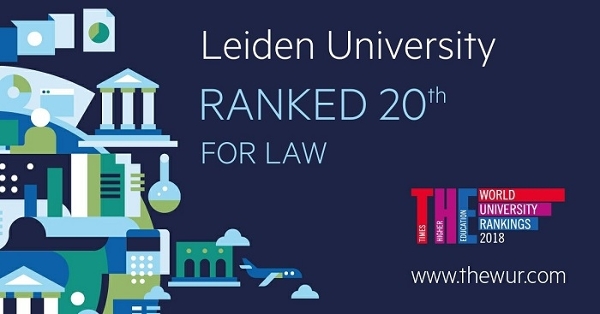 LAW #20 in World University Rankings 2018 - Leiden University