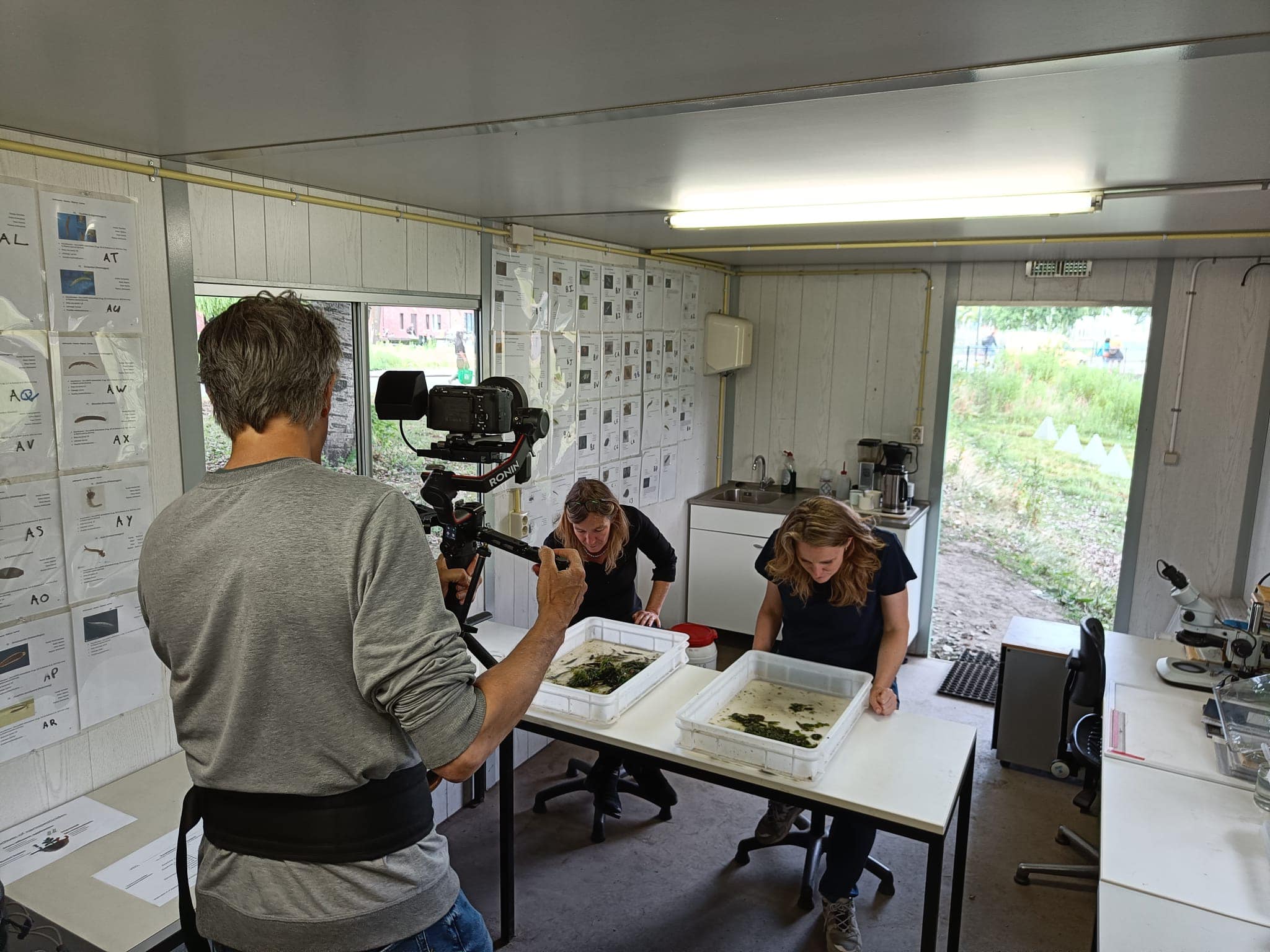 Levend Lab: 'Jouw bak met schoon water is vol leven, die van mij is ...