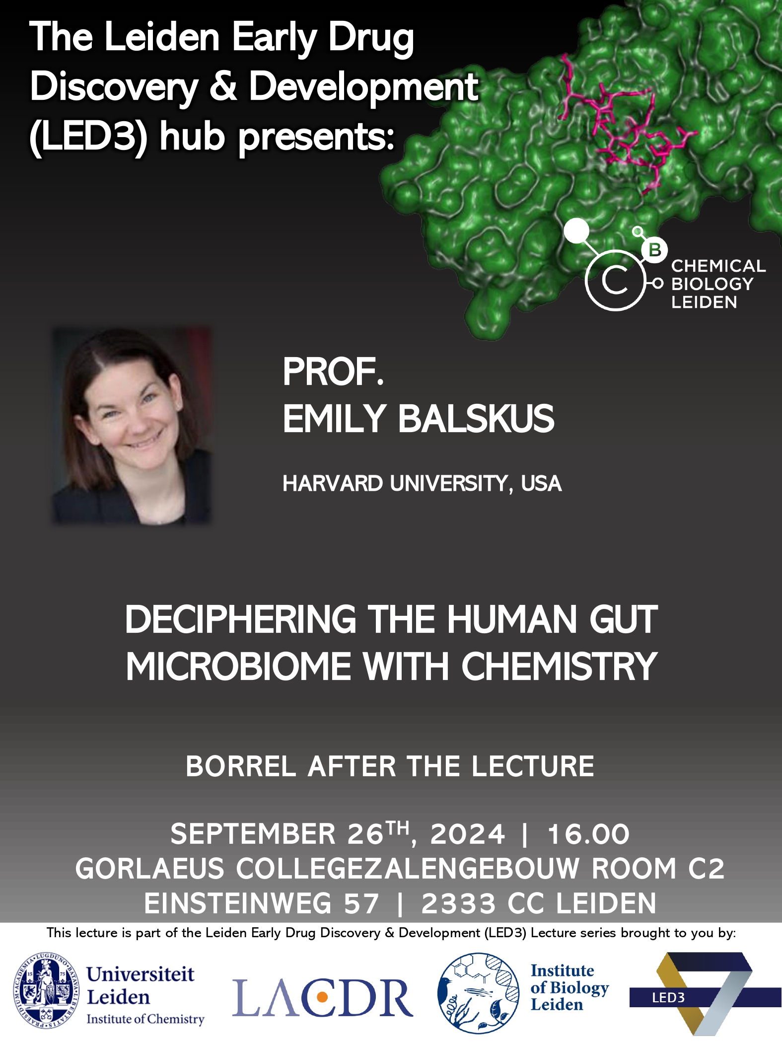 LED3 Lecture: Deciphering the Human Gut Microbiome with Chemistry - Leiden University