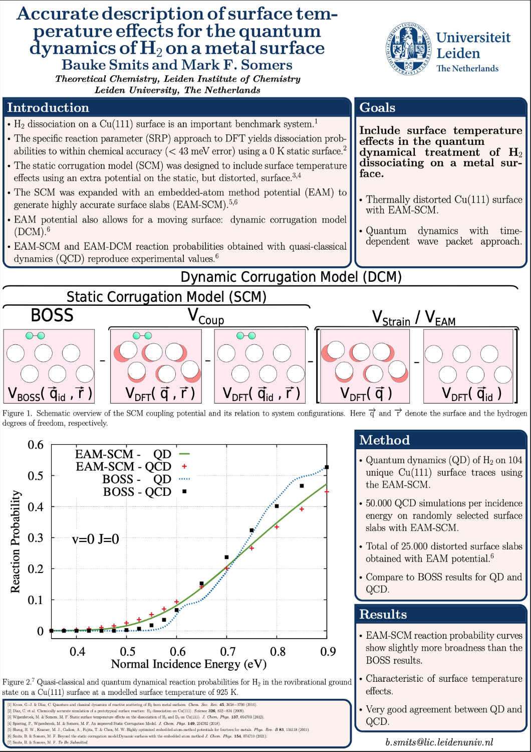Quantum dynamics of H2 on metal surfaces: researching the role of ...
