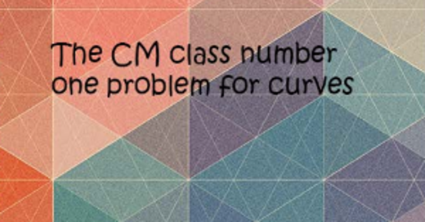The CM class number one problem for curves - Leiden University