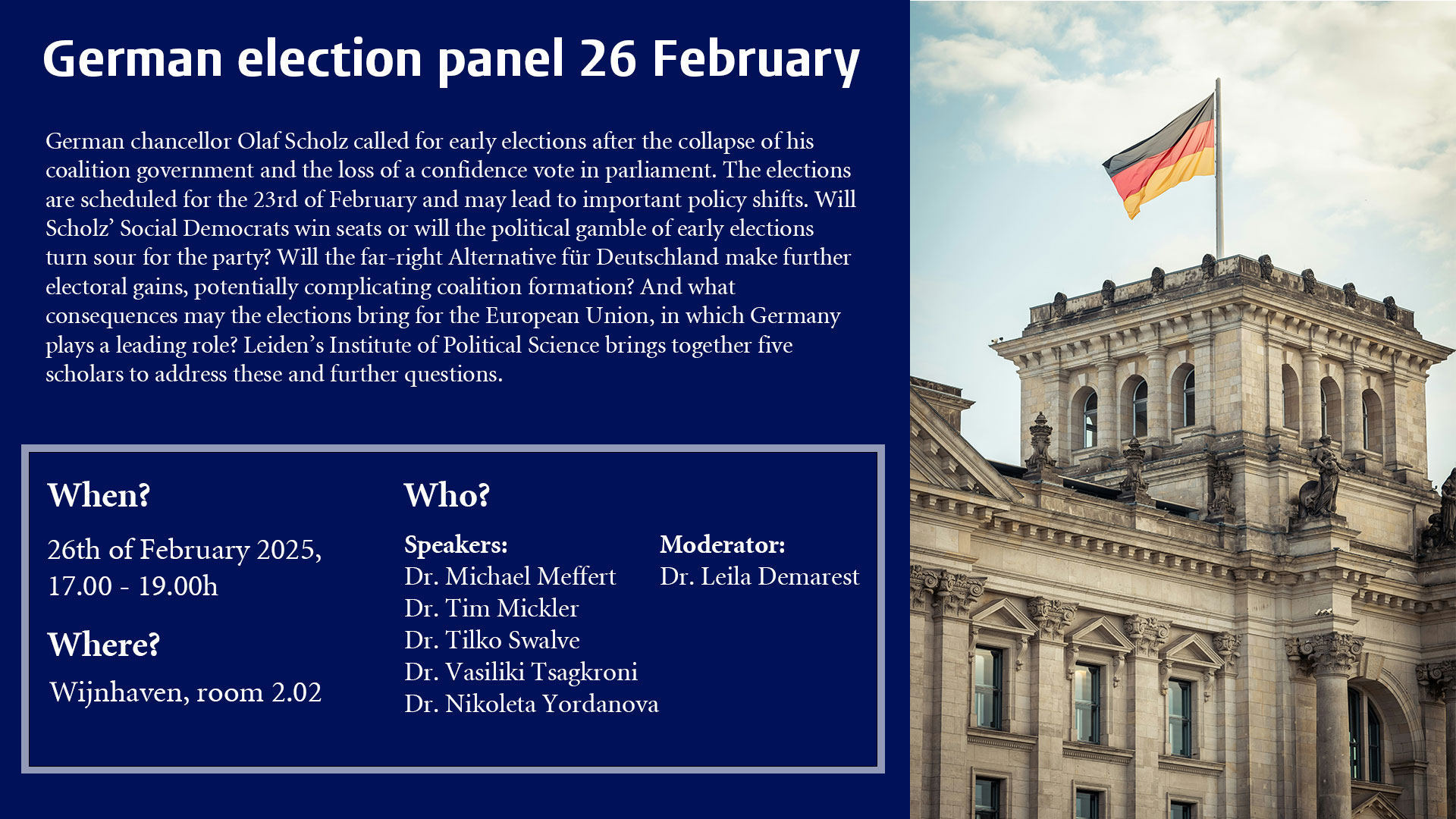 German election panel - Leiden University