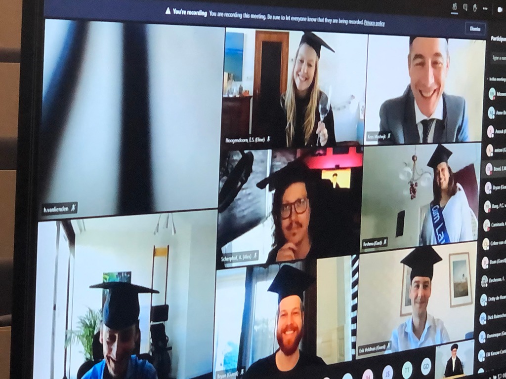 Graduation ceremony of the Cyber Security master: A digital party ...