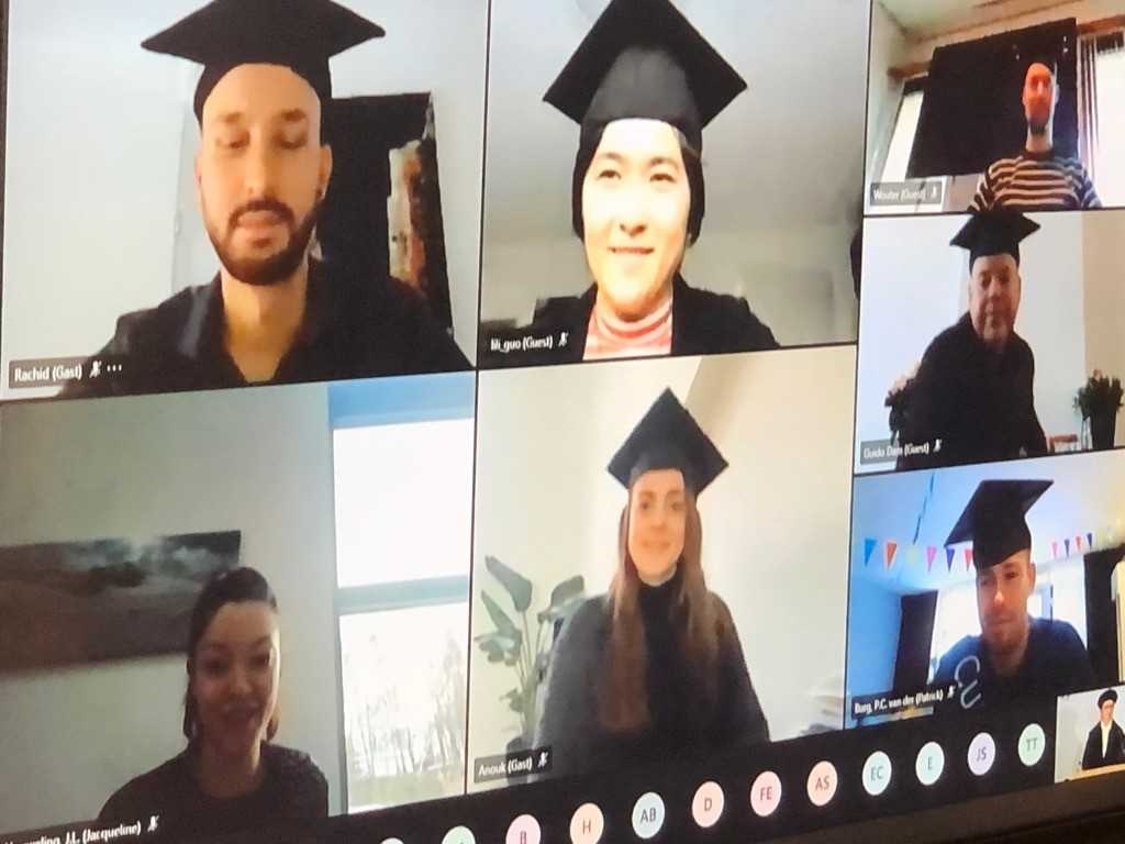 Graduation ceremony of the Cyber Security master: A digital party ...