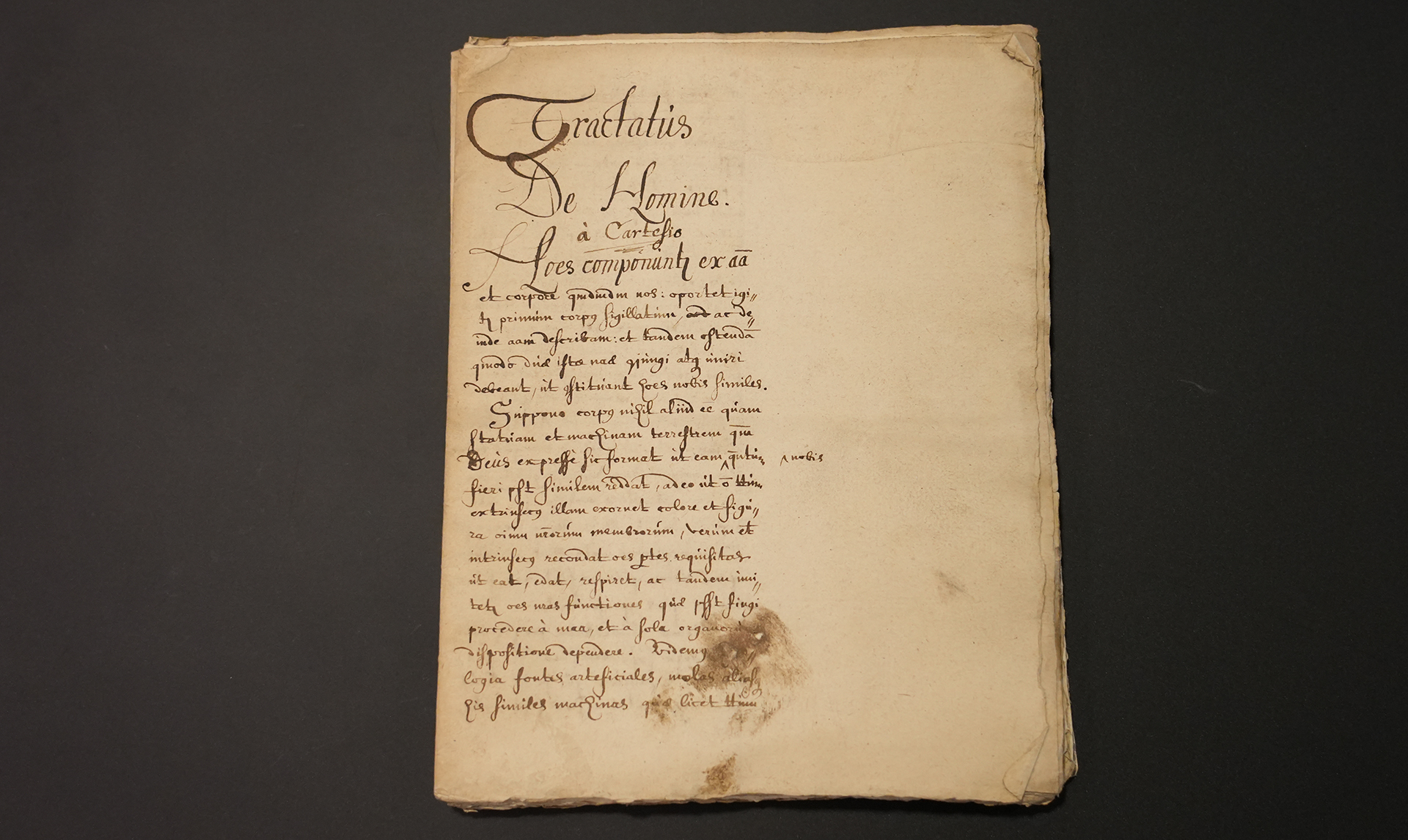 Discovery of unknown translation of René Descartes’ 'L’homme' in Leiden ...